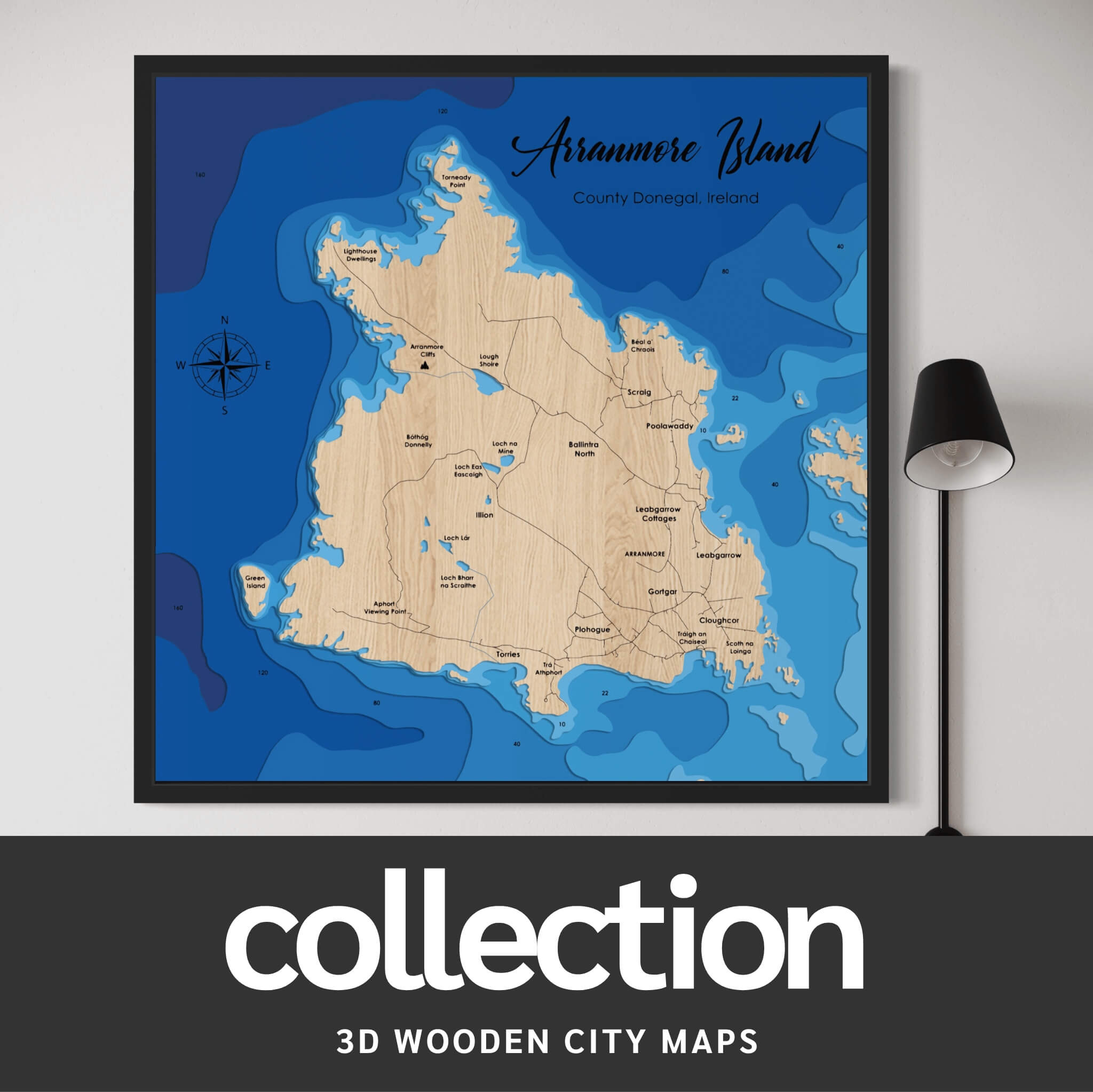3D Wooden City Maps – Moc Tho LLC