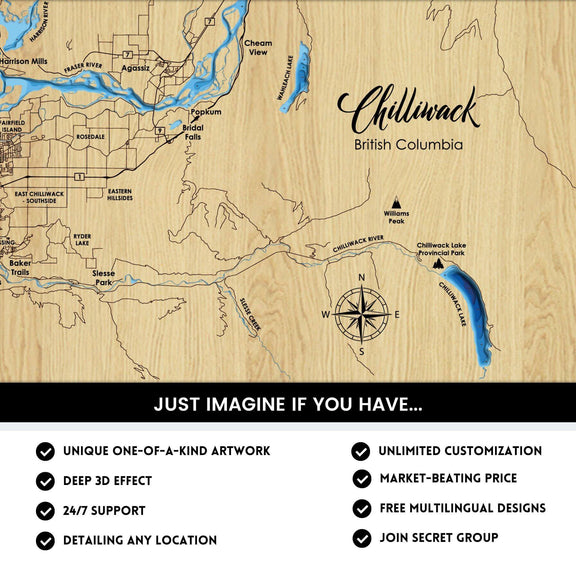 Chilliwack, Canada Laser Map Files - 8 Layers - Svg/Ai/Dxf/Pdf – Moc ...