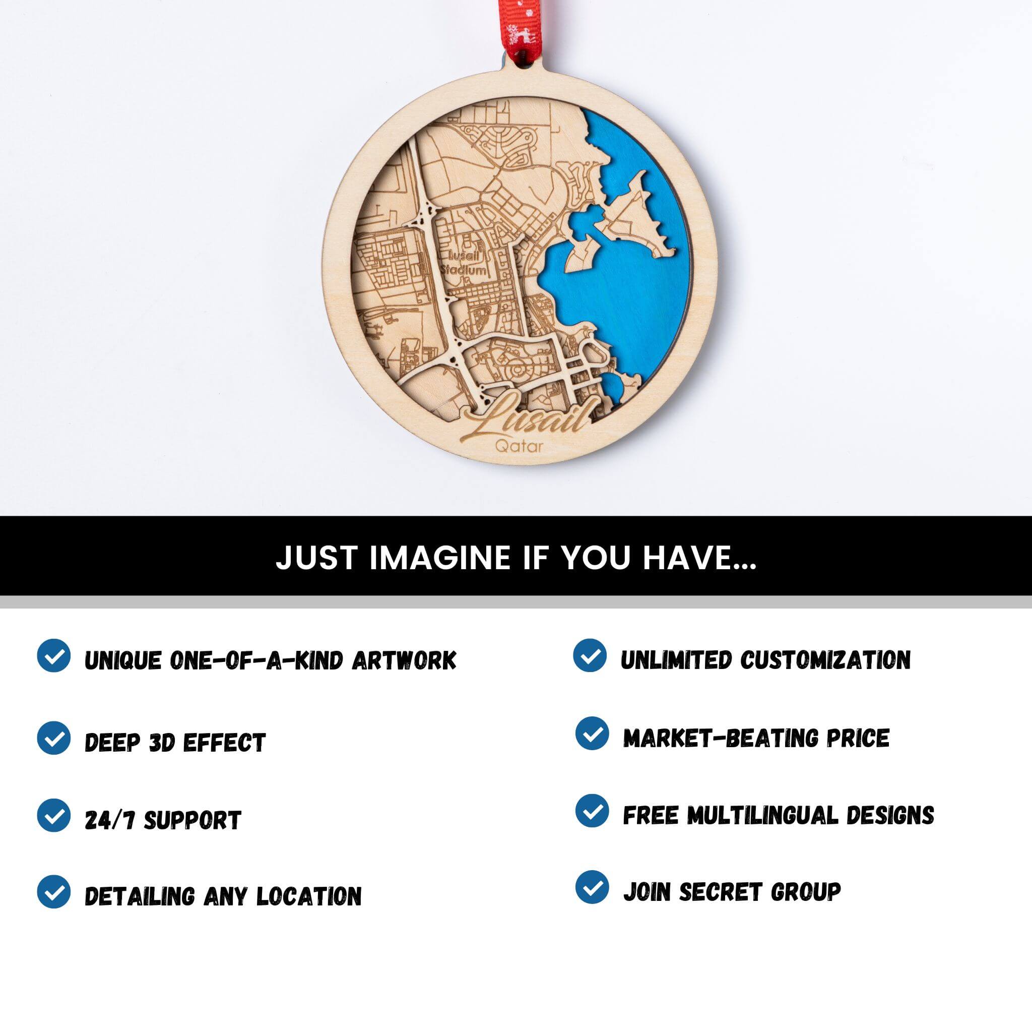 Lusail, Qatar City Map Ornaments Files - 4 Layers - Svg/Ai/Dxf/Pdf ...