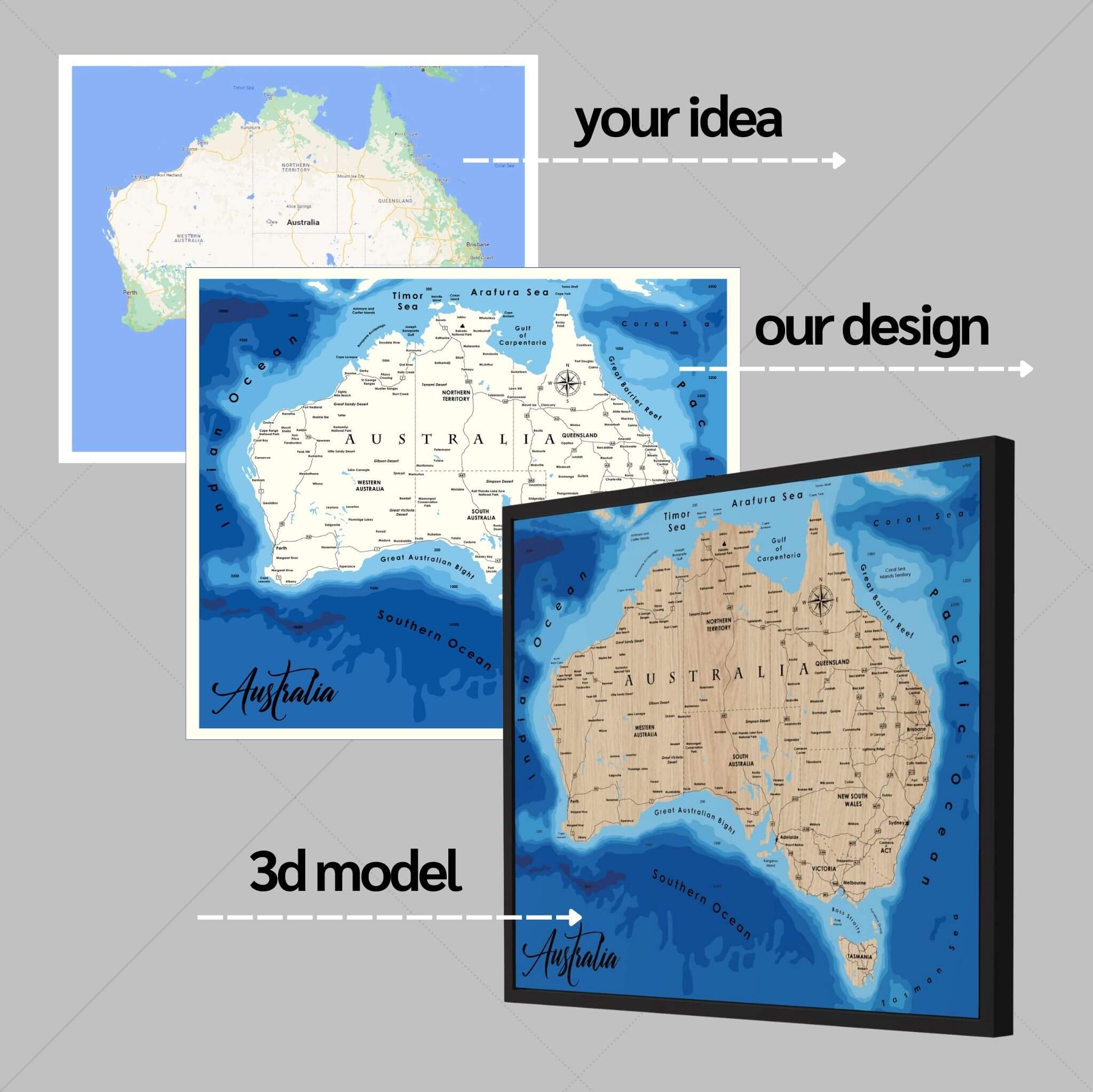 Custom Laser Map Files - 1/3/8/9/12 layers - Svg/Dxf/Ai/Pdf – Moc Tho
